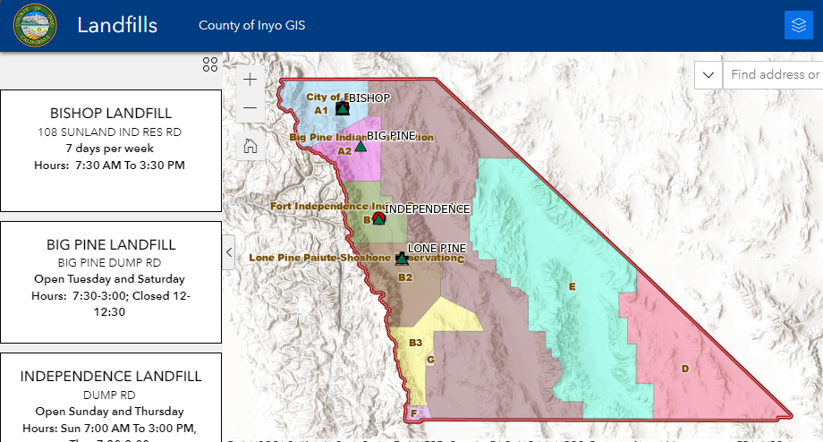 Public Maps | Inyo County California